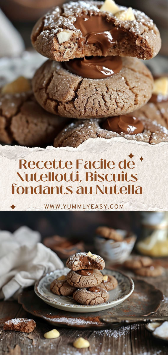 Recette Facile de Nutellotti, Biscuits fondants au Nutella