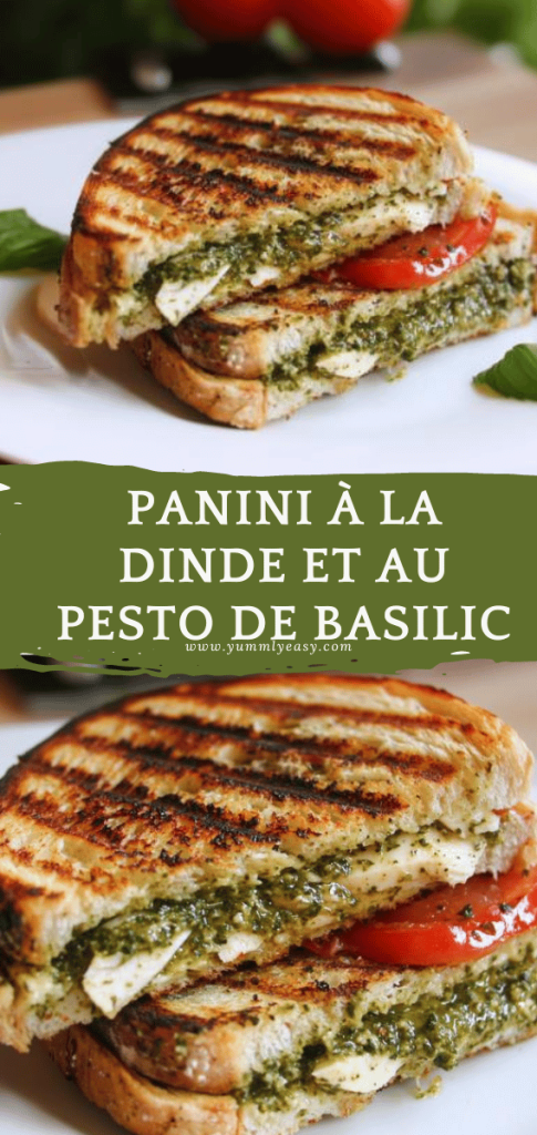 Panini à la Dinde et au Pesto de Basilic - Yummly Easy