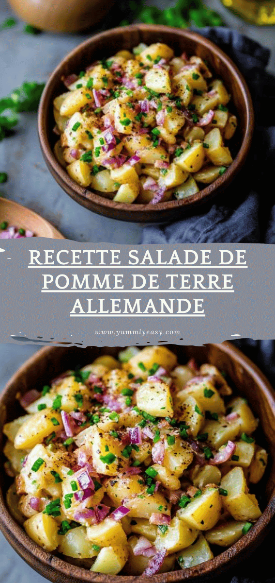 Recette Salade de pomme de terre allemande - Yummly Easy