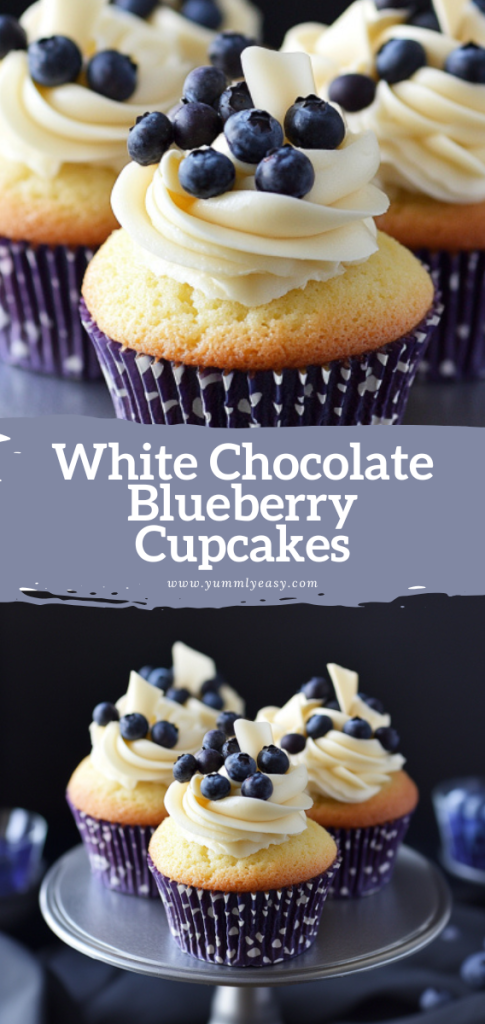 White Chocolate Blueberry Cupcakes Recipe - Yummly Easy