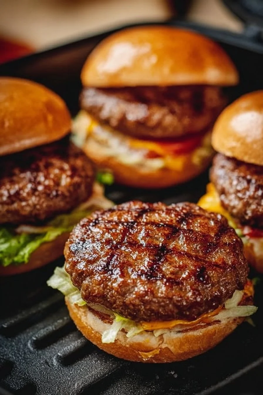 Crispy Air Fryer Hamburgers Made Easy