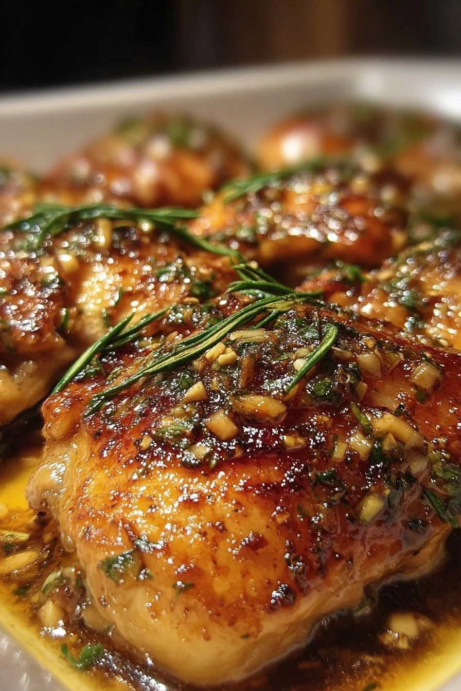 Baked Garlic Brown Sugar Chicken