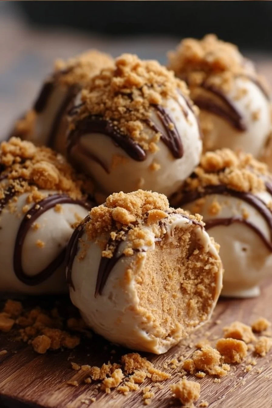 Crispy Frozen Greek Yogurt Peanut Butter Bites