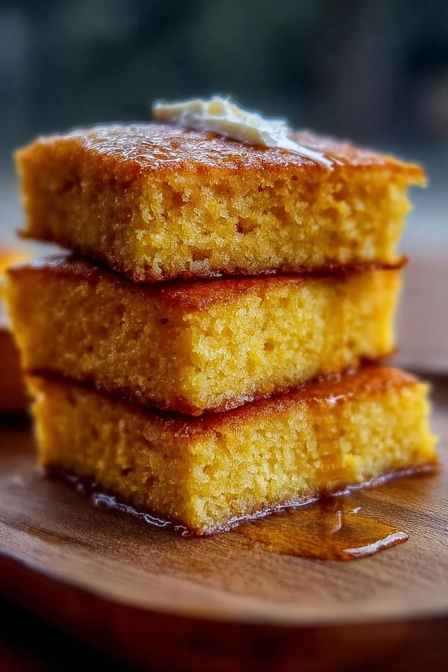 Fluffy Sourdough Cornbread