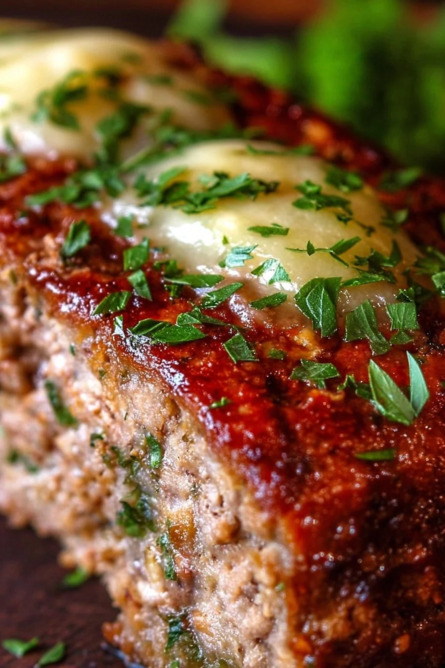 Cheesy Stuffed Meatloaf Delight