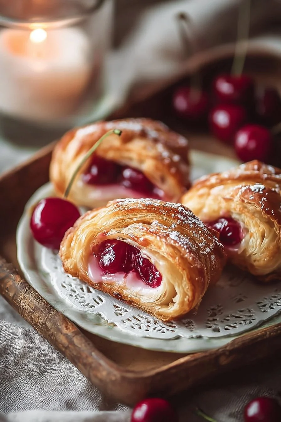 Delicious Cherry Pastry Delight