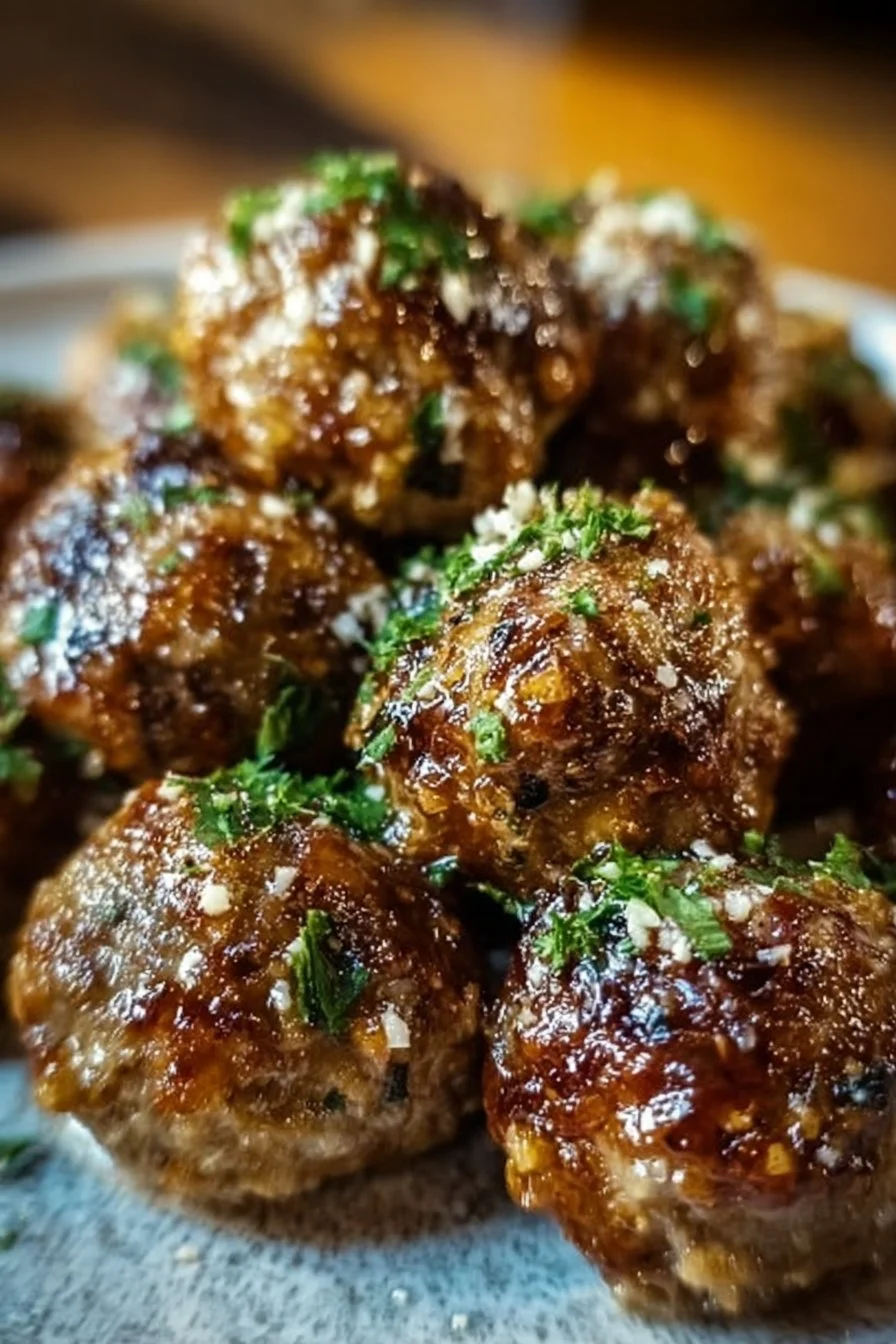 Keto Garlic Butter Meatballs