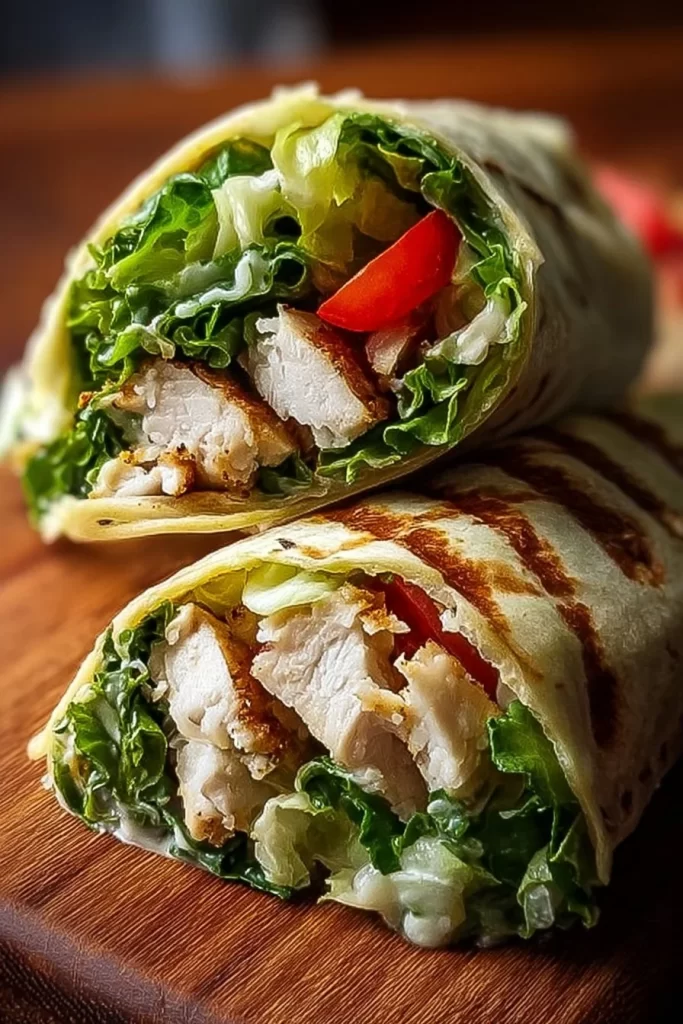 Delicious Chicken Caesar Wrap
