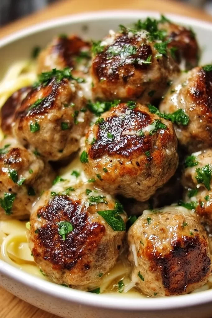 Easy Garlic Butter Meatballs